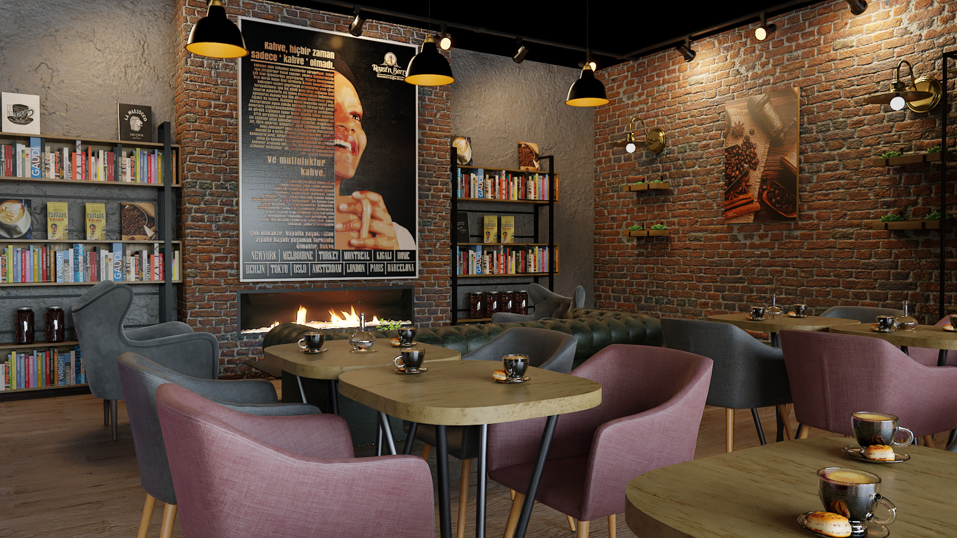 Cafe Tasarımı - Cafe Dekor | benna interior